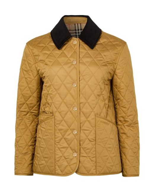 Burberry Reversible Quilted Nylon Jacket in Natural | Lyst