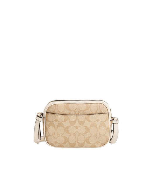 COACH Mini Jamie Logo Crossbody Bag in Natural | Lyst