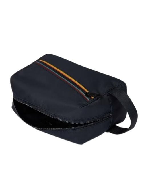 Paul Smith Stripe-Detail Wash Bag in Blue for Men | Lyst UK
