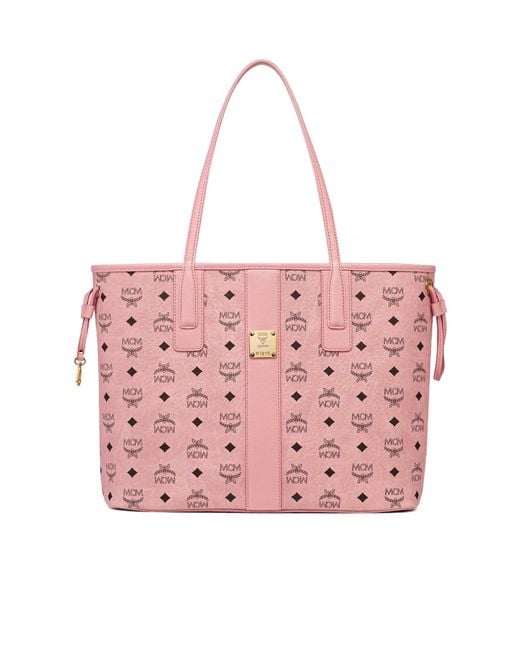 MCM Liz Shopper in Pink | Lyst