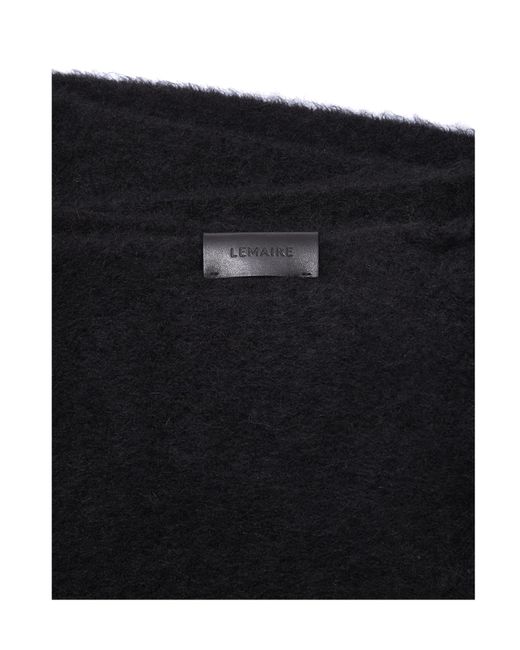Lemaire Logo Label Scarf in Blue | Lyst