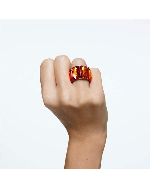 Swarovski Stepped Ring in Red | Lyst
