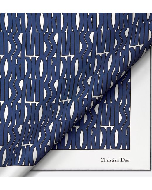 Dior Logo Square in Blue | Lyst