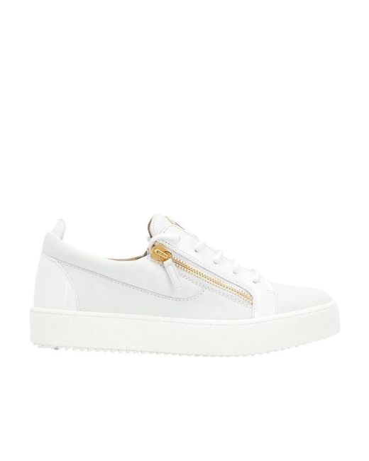 Giuseppe Zanotti Logo Sports Shoes in White for Men | Lyst