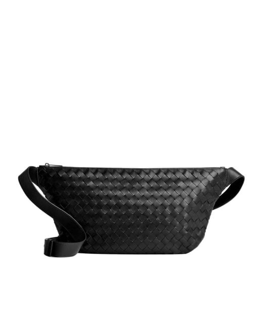 Bottega Veneta Intrecciato Day Sling Bag in Black for Men | Lyst