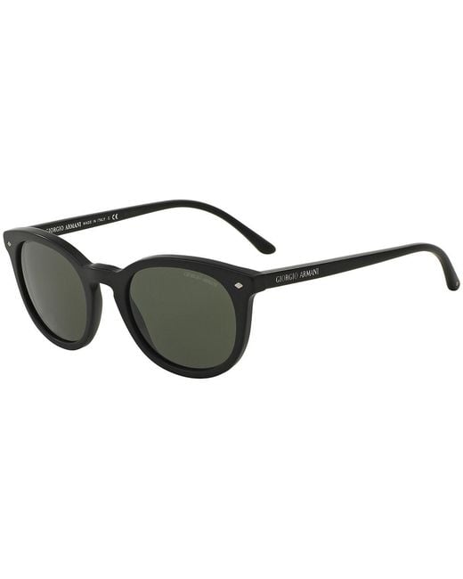 Giorgio Armani Logo Sunglasses in Green | Lyst UK