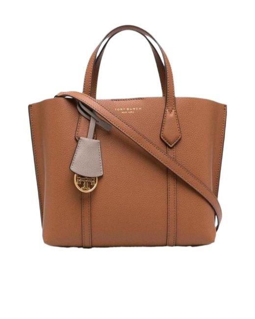 Tory Burch Perry Top-Handle Tote in Brown | Lyst