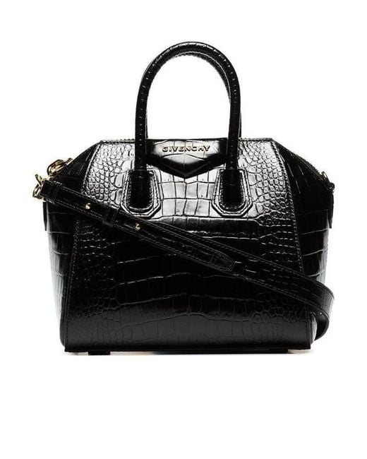 Givenchy Mini Antigona Bag in Black | Lyst