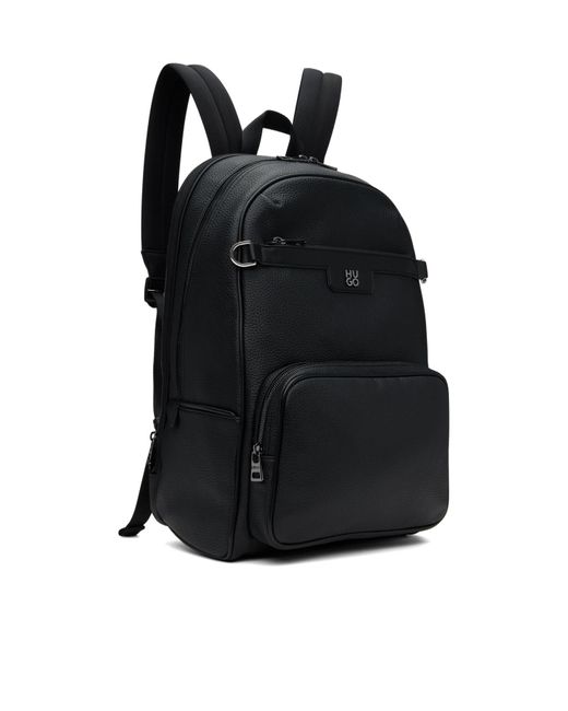 BOSS Two-Way Zipper Backpack in Black for Men | Lyst