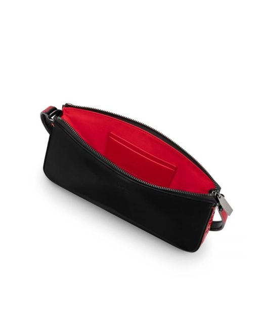 Christian Louboutin Zip-Open Shoulder Bag in Black | Lyst