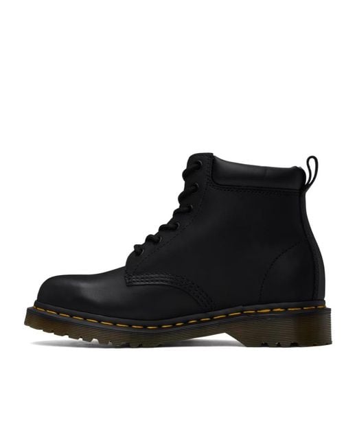 Dr. Martens Logo-Laced Short Boots in Black | Lyst
