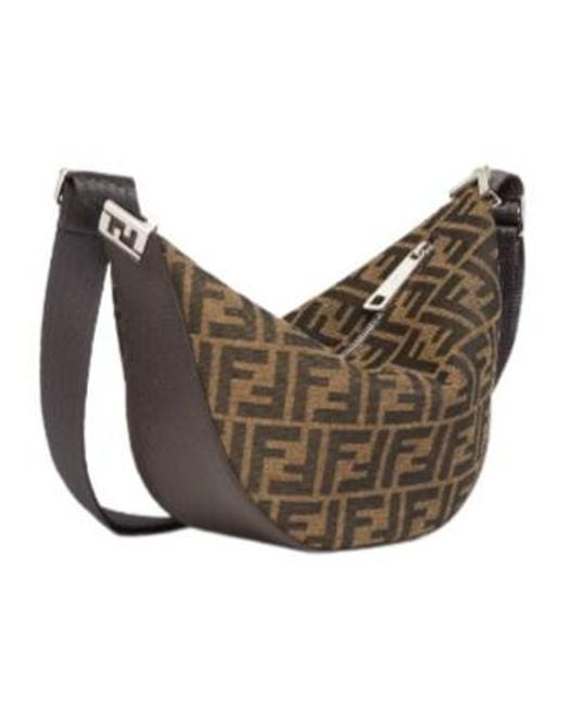 Fendi Small Melon Messenger Bag in Brown for Men | Lyst