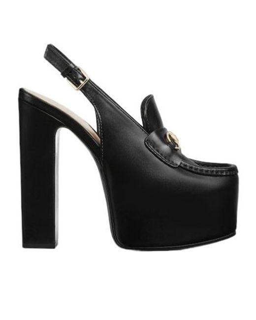 Gucci High-Heeled Sandals With Thick Soles And Straps in Black | Lyst