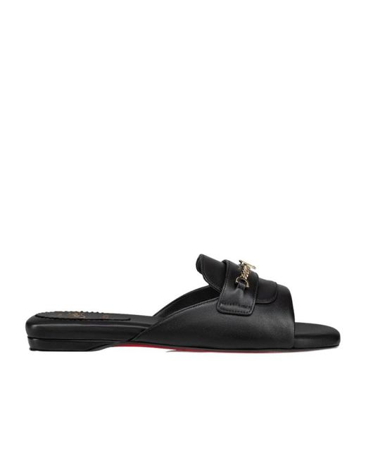 Christian Louboutin Miss Mj Mule Slippers in Black | Lyst