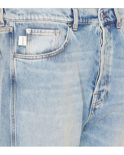 Lanvin Belt-Loop Jeans in Blue | Lyst