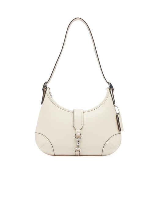 COACH Hampton Hobo Bag in White | Lyst