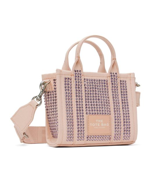 Marc Jacobs Crystal Decorated Tote Bag in Pink | Lyst