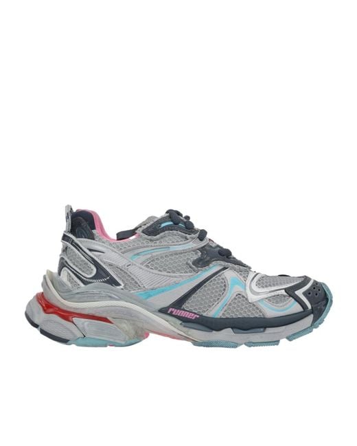 Balenciaga Runner Lace-Up Sneakers in Blue | Lyst