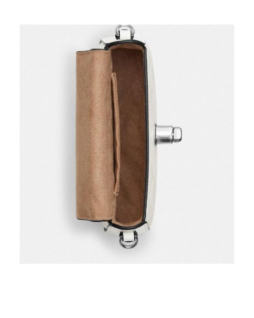 COACH Adjustable Shoulder Strap Single Shoulder Bag in White | Lyst