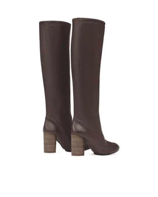 Lemaire Round-Head Boots in Brown | Lyst