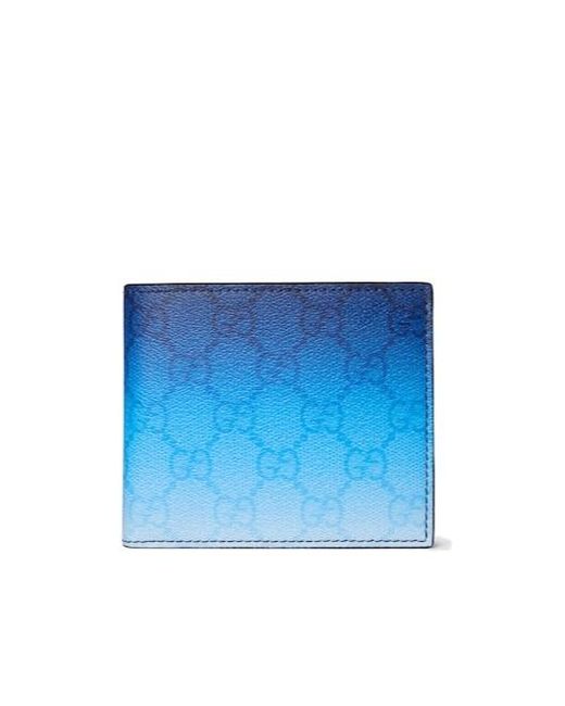 Gucci Chroma Bi-Fold Wallet in Blue for Men | Lyst
