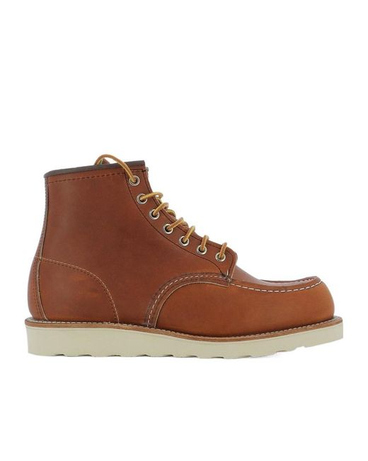 Red Wing Wing Moc Lace-Up Boots in Brown for Men | Lyst