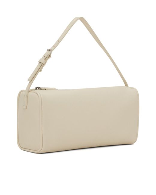 The Row 90S Leather Tote Bag in Natural | Lyst