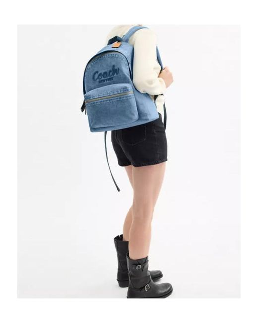 COACH Cargo Backpack in Blue | Lyst