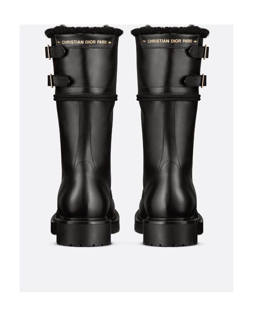 Dior D-Trap Logo Short Boots in Black | Lyst