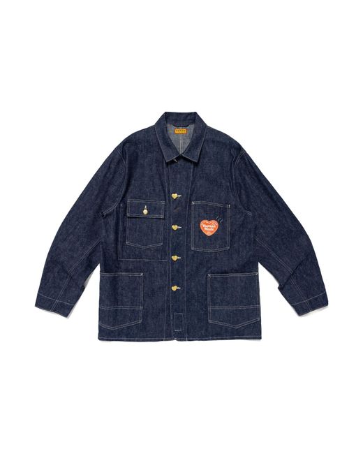 Human Made Long Sleeve Denim Jacket in Blue for Men | Lyst