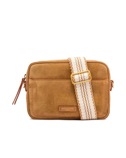 Gianni Chiarini Square Shoulder Bag in Brown | Lyst