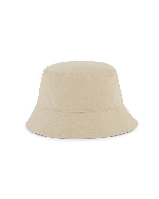 BOSS Logo-Rubberised Bucket Hat in Natural | Lyst