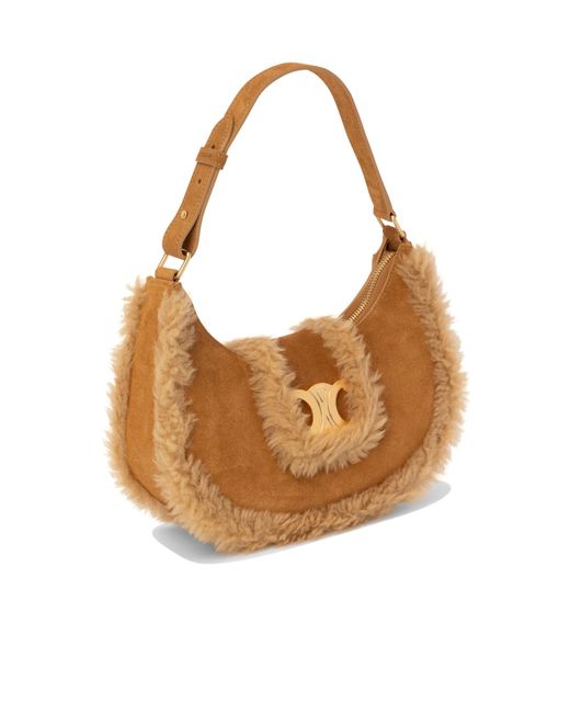 Celine Flip Shoulder Bag in Brown | Lyst