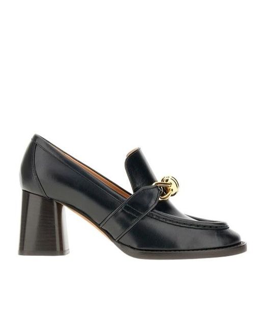 Bottega Veneta Logo High Heels in Black | Lyst