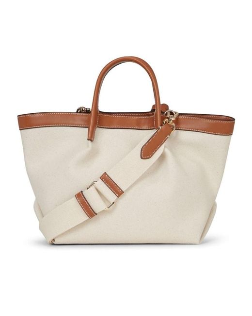Karl Lagerfeld Small Hotel Karl Canvas Tote Bag in Brown | Lyst