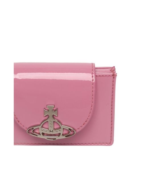 Vivienne Westwood Flip Card Holder in Pink | Lyst
