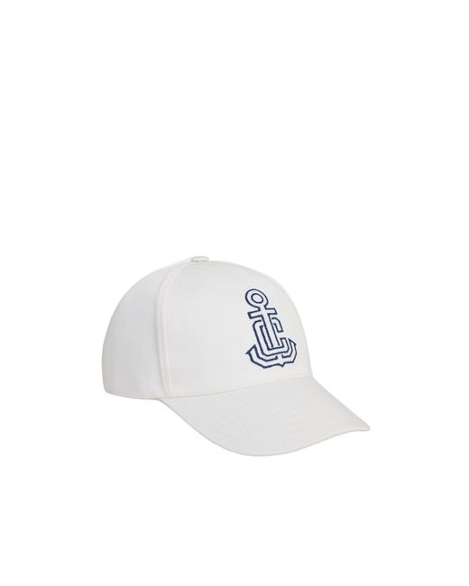Celine Anchor Baseball Cap in White | Lyst