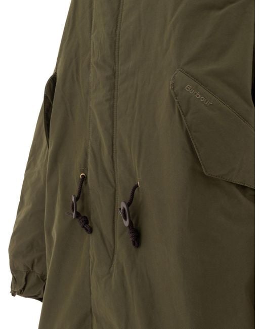 Baracuta Barbour X Mod Parka Coat in Green for Men | Lyst