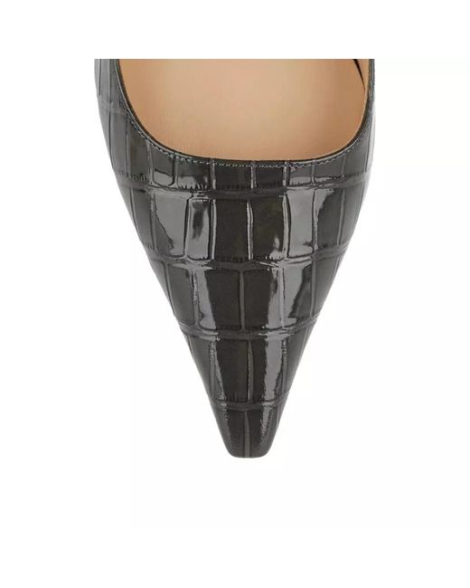 Tom Ford 85Mm Angelina Croc-Embossed Leather Pumps in Metallic | Lyst