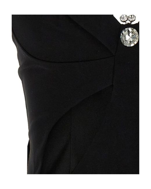 Area Butterfly Cut-Out Minidress in Black | Lyst