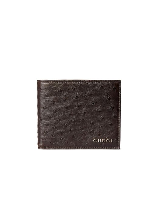 Gucci Double-Fold Wallet in Brown for Men | Lyst