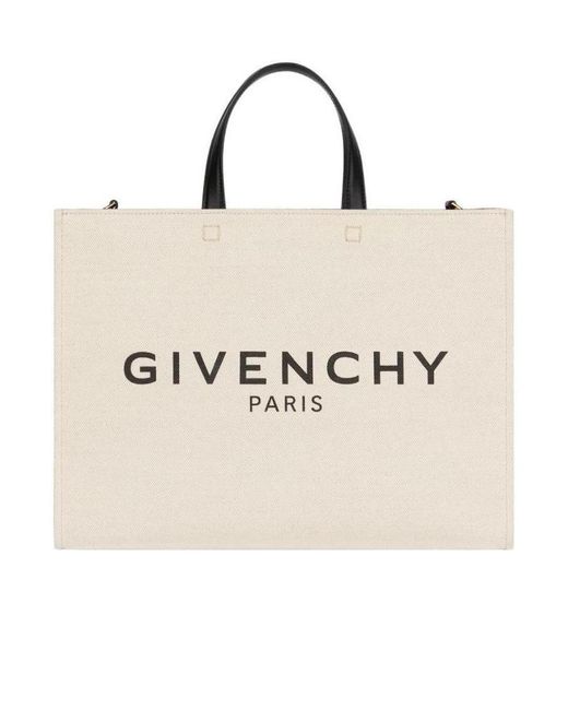 Givenchy Logo Shopper Tote in Natural | Lyst