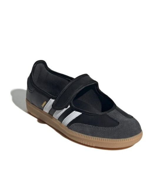 adidas Originals Samba Jane Slip-On Sneakers in Black | Lyst UK