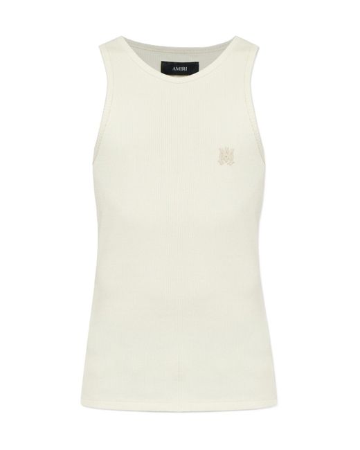 Amiri Ribbed Vest in Natural for Men | Lyst
