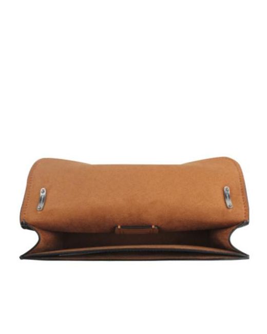 COACH Flip Logo Shoulder Bag in Black | Lyst