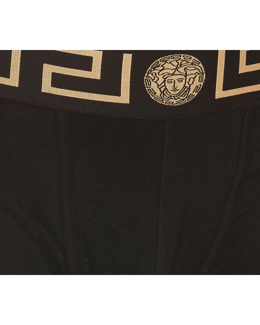 Versace Logo Boxer Panties in Black for Men | Lyst