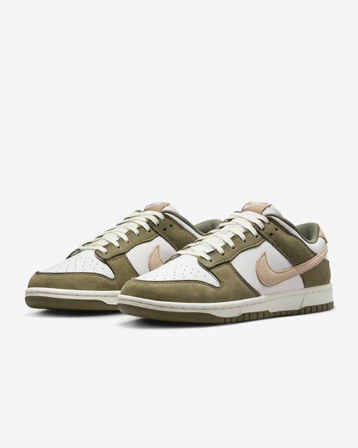 Nike Dunk Low Retro Premium Low-Cut Casual Shoes in Green for Men | Lyst