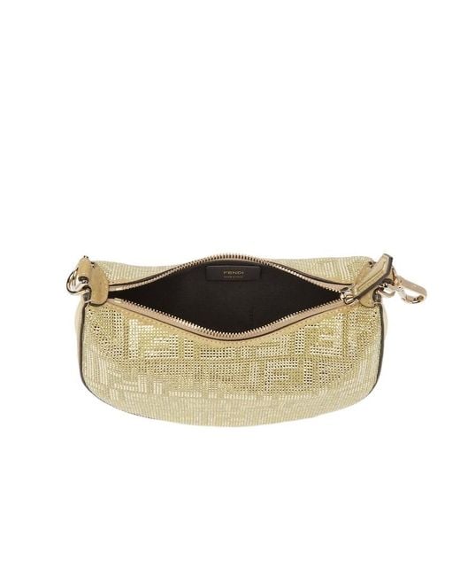 Fendi Graphy Mini Wandering Bag in Metallic | Lyst