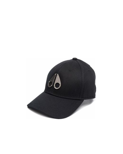 Moose Knuckles Plaque Cap in Black for Men | Lyst