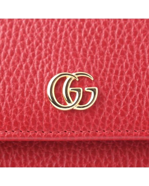Gucci Gg Logo Clutch in Red | Lyst